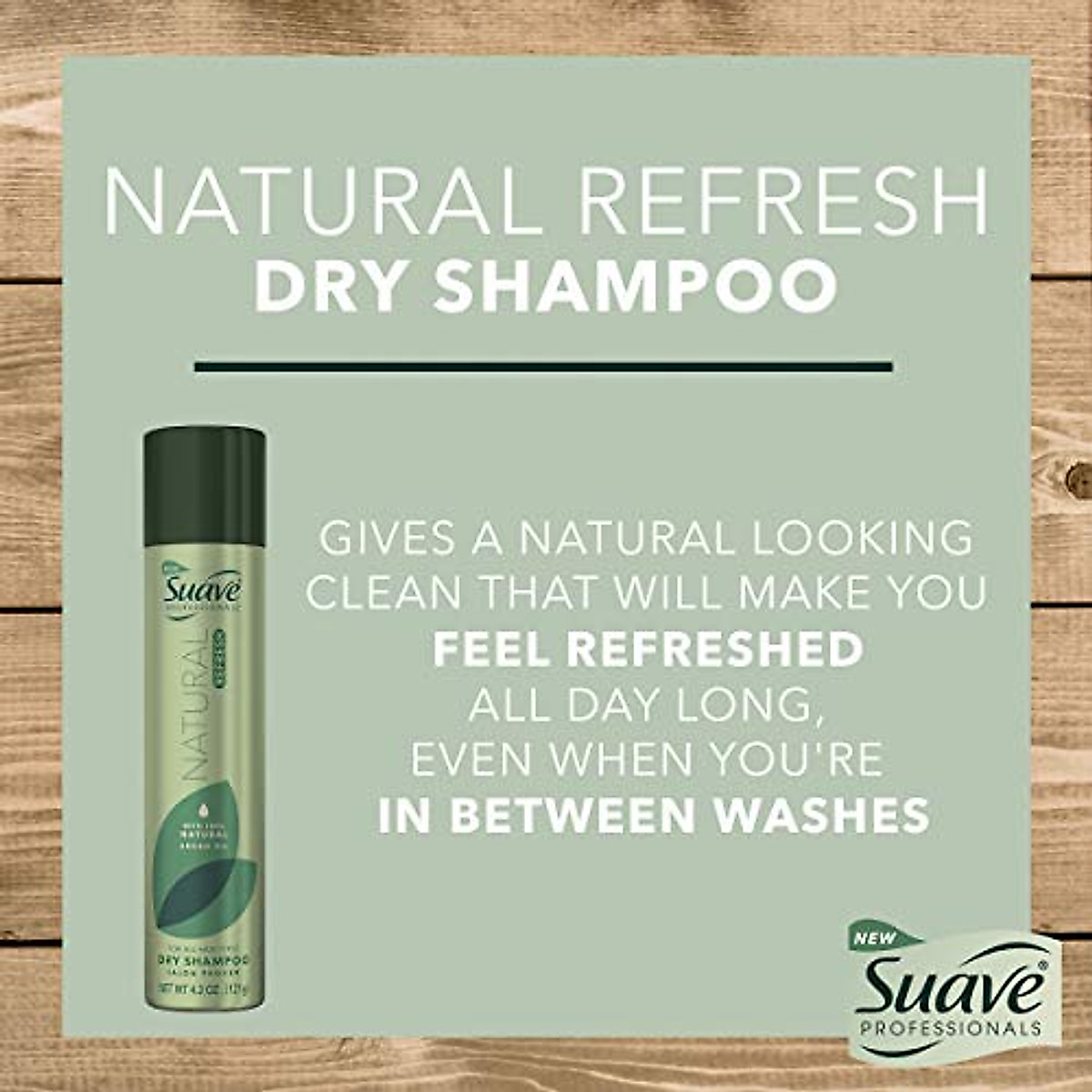Suave Professionals Natural Refresh Dry Shampoo 4.3 oz, Pack of 12