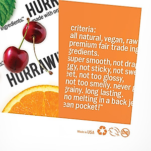 Hurraw! Black Cherry Tinted Lip Balm: (Sheer Red Tint) Organic, Certified Vegan, Cruelty and Gluten Free. Non-GMO, 100% Natural Ingredients. Bee, Shea, Soy and Palm Free. Made in USA