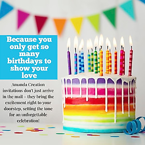 Arctic Friends Winter Birthday Party Invitations with Penguin, Narwhal, Whale, Polar Bear and Seal. 20 5x7 Fill In Cards with Twenty White Envelopes by AmandaCreation