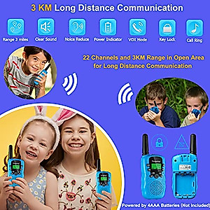 Soopotay Kids Toys for Ages 5 6 7 8 9 10 11 12, Walkie Talkies for Kids & Adults, Long Range Kids Walkie Talkie 3 Pack, Kids Two-Way Radios, Boys or Girls Birthday Gifts for 5-12 Years Old