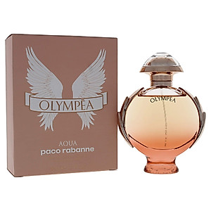 Paco Rabanne Olympea Aqua Fragrance For Women - Sweet, Amber, White Floral Scent - Notes Of Lemon Blossom, Clementine, Solar Notes, Water Jasmine - Floral Aquatic Fragrance - Edp Legere Spray - 1.7 Oz