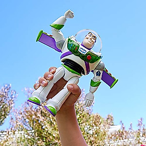 Disney Pixar Toy Story 4 Blast-Off Buzz Lightyear Figure, 7 in / 17.78 cm-Tall, with Lights, Phrases, Sounds and Pop-Out Wings, Gift for Kids 3 Years and Older [Amazon Exclusive]