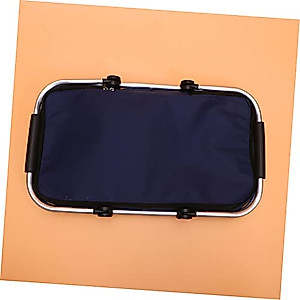 INOOMP Box Delivery Hot Bags Insulated Grocery Bag Hot Food Delivery Bags Food Preservation Box Storage Box Outdoor Portable Incubator Cooler Box Ice Bag Large Picnic Bag Blue