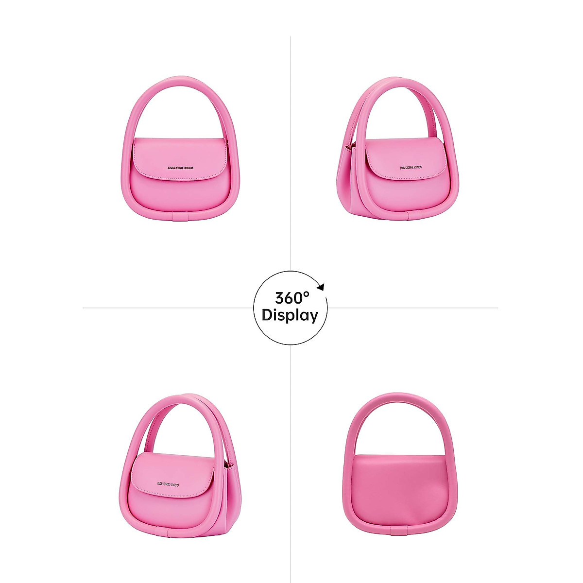 Amazing Song Small Top Handle Purses for Women, Designer Leather Handbag Removable Crossbody Strap with Box, Soft Bag