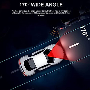 DAJKRTIA Dash Cam 1080P Car Dash Camera, Super Night Vision Driving Recorder 3 Inch LCD Screen 170° Wide Angle, G-Sensor, Accident Record, Loop Recording