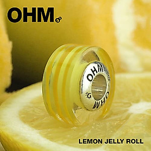 OHM Lemon Jelly Roll Glass Bead