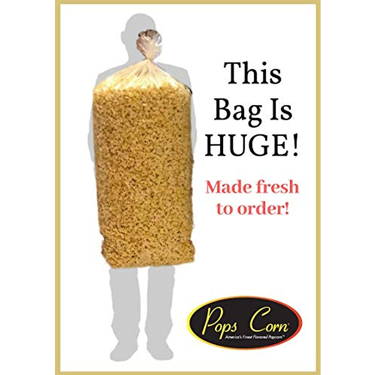 POPCORN! Gourmet Popcorn XL BULK/WHOLESALE-300 Total cups-90oz-MOVIE THEATER STYLE! Butter Flavor PARTY BAG. Popped Event Bag Favors, Buffet, Bar FREE SANITARY SCOOPER!