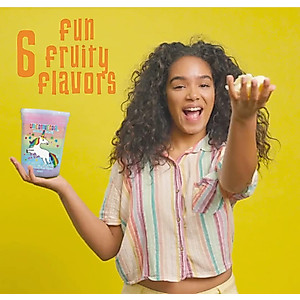 Unicornucopia Cotton Candy 3oz - 6 Flavor Rainbow Cotton Candy - Unicorn Birthday Party Favors Candy for Party Bags - Individual Cotton Candy Favors Goodie Bag Stuffers Bulk Carnival Candy Rainbow Party Favor for Kids Birthday