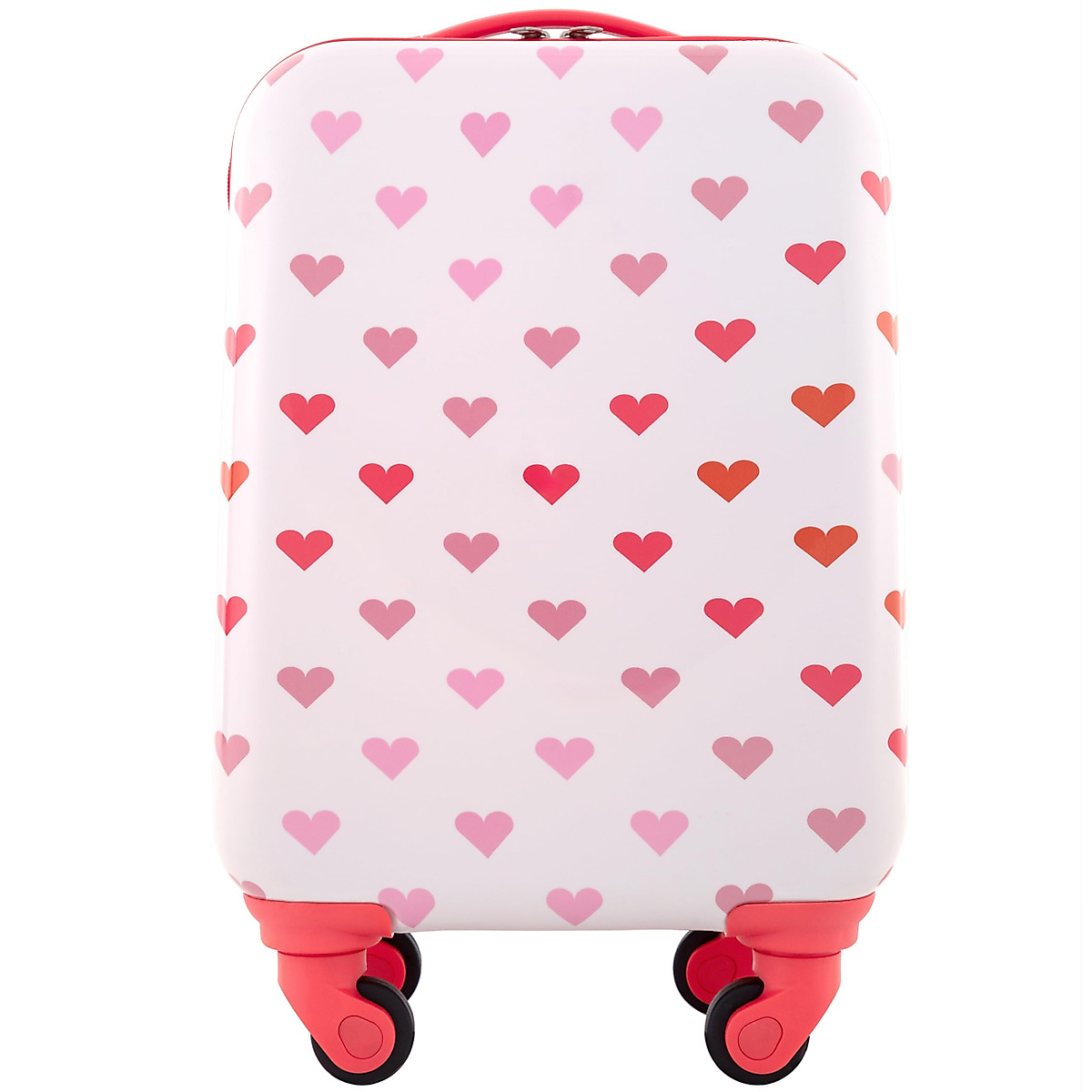 Travelers Club Kids' 5 Piece Luggage Travel Set, Hearts