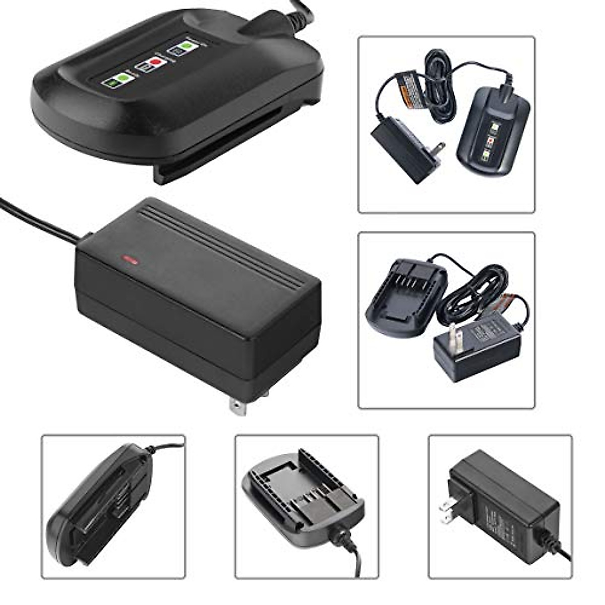 WA3742 Charger for Worx 20V Lithium Battery WA3520 WA3525 WA3578, Cell9102 Replacement Worx Battery Charger 20V WA3732 WA3875 WA3881