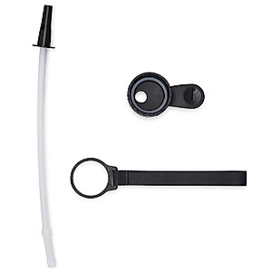 Get It Done, Half Gallon Water Jug with Time Marker Lines, 2.2L, 72oz BPA Free Large Bottle for Hydration Motivation with Straw and Shaker Spout