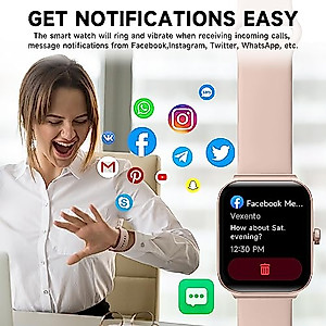 Faweio Smart Watches for Men Women, Alexa Built in & Bluetooth Call(Answer/Make), 1.95" Touch Screen Fitness Tracker with Heart Rate SpO2 Sleep Monitor Smartwatch for iPhone Android IP68 Waterproof