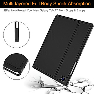 Soke Galaxy Tab A7 10.4 Case 2020, Premium Shock Proof Stand Folio Case,Multi- Viewing Angles, Hard PC Back Cover for Samsung Galaxy Tab A7 10.4 inch Tablet [SM-T500/T505/T507],Black