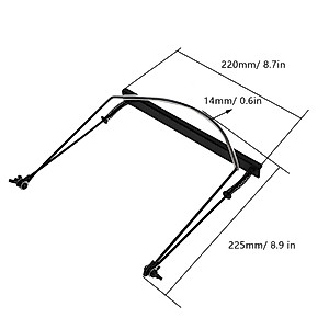 Harmonica Stand 24Hole Metal Harmonica Holder with Adjustable Neck Type Musical Wind Instrument Accessories(Black Silver Gold)(Black)
