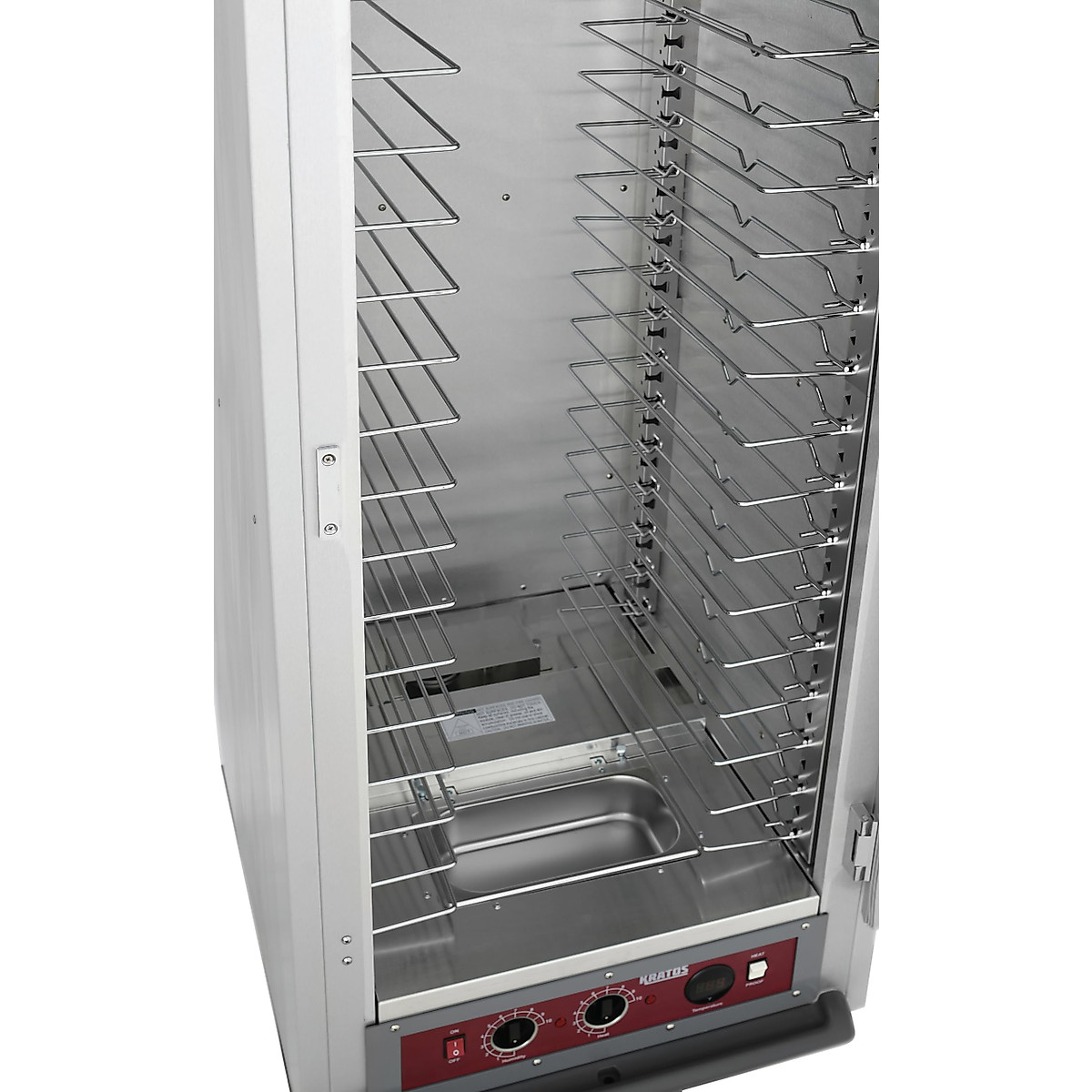 Kratos Premium Full Size Universal Insulated Commercial Holding and Proofing Cabinet, Holds Sheet Pans and Food Pans, Clear Door, 120V, 2000W (28W-235)