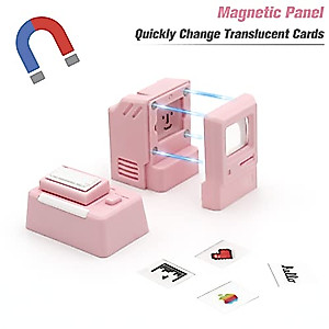 HELOIA Custom Keycaps for Esc Key and Tab Key - Magnetic Light Transmission Keycaps - Classic Retro Mechanical Backlit Keyboard Esc Tab Keycap for GK61 GK64 SK87 GH60 PC Gamer ect Most Keyboard(Pink)