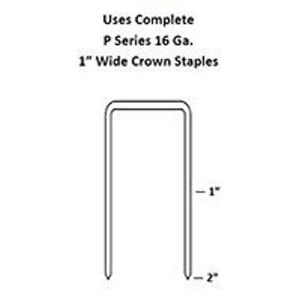 Complete C-W1650S ProGrade 1" Wide Crown Stapler 16 Gauge for 1 to 2-Inch Senco P Staples