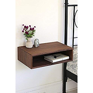 Floating Nightstand in Solid Walnut