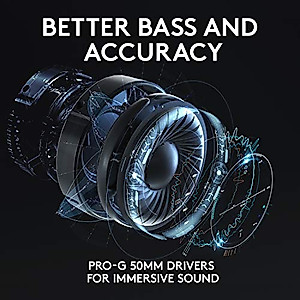 Logitech G635 DTS, X 7.1 Surround Sound LIGHTSYNC RGB PC Gaming Headset