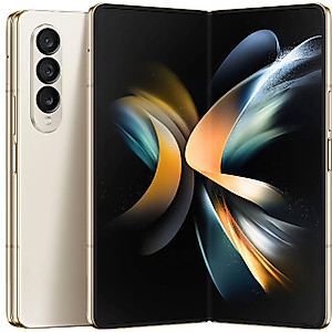 Samsung Galaxy Z Fold4 5G 512GB 12GB RAM Factory Unlocked (GSM Only, No CDMA - not Compatible with Verizon/Sprint) - Gold (Renewed)