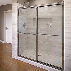 Basco ECPPDLX51SV framed sliding shower door parts, Chrome