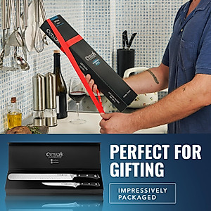 Cutluxe BBQ Carving Knife Set – Brisket Slicing Knife and Boning Knife for Meat Cutting – Professional Knife with Razor Sharp German Steel, Full Tang, Ergonomic Handles – Artisan Series