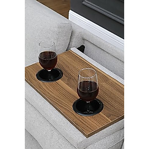 FANYE L-Shaped Sectional Sofa with Right Chaise & Nailhead Decor,Modern Faux Leather Tufted Upholstered Corner Sofa&Couch W/Cup Holders and Storage Ottoman for Home Apartment Office Living Room