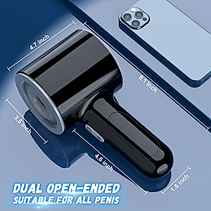 Automatic Male Masturbator, Foreglad Stroking Male Masturbators Cup with 7 Powerful Thrusting & Vibrating Modes, Blowjob Machine Pocket Pussy for Men, Dual Open-Ended Penis Massager Sex Toys for Men