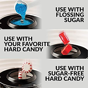 Nostalgia Classic Countertop Cotton Candy Machine, Retro Vintage Candy Maker Includes 2 Reusable Cones & Scoop, Aqua