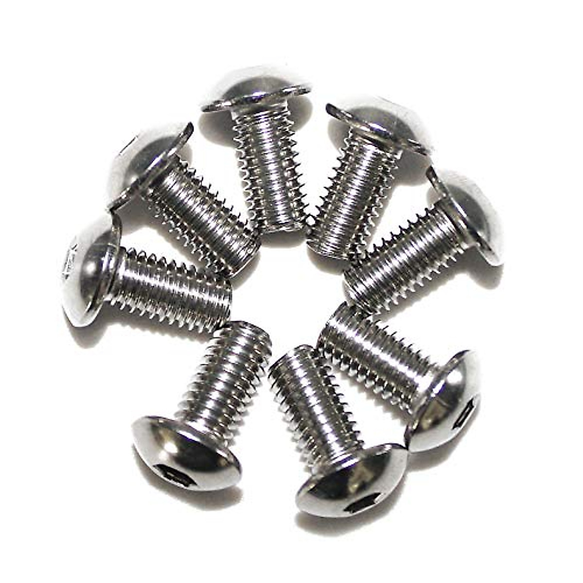 100 Pcs M3-0.50 x 8mm Button Head Socket Cap Screws, Passivated 18-8 Stainless Steel, Allen Hex Drive, ISO 7380, by Fullerkreg,Come in an Easy-use Storage Case