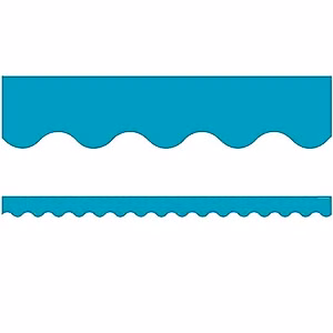 Teacher Created Resources Teal Scalloped Border Trim (5450)