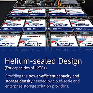 Toshiba MG Series Enterprise 10TB 3.5’’ SATA 6Gbit/s Internal HDD 7200RPM 550TB/year 24/7 Operation. MG06ACA10TE