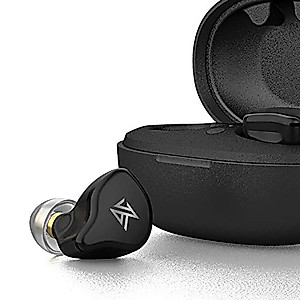 KZ S1 S1D TWS Bluetooth 5.0 Wireless in Ear Earphones Dynamic/Hybrid Technology Sport Earphones (S1D, Black)