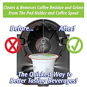 Quick & Clean 6-Pack Cleaning Cups for Keurig Machines - 2.0 Compatible, Stain Remover, Non-Toxic