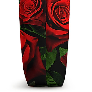 ATELIER H Artisan "Novelty Red Rose Art" Tote Bag