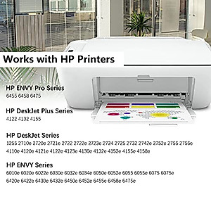 3X Capacity 67XL Ink Cartridge Black Color Combo Replacement for HP Ink 67 XL HP67 HP67XL 2700 2700e 2752 2752e 2742e 2755e 4100 4100e 4152e 4155e Envy 6000 6055e 6055 6400 6458 6458e 6455e Printer