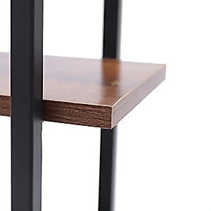 TFCFL 3 Tier Floating Shelves Wall-Mounted Shelf Rustic Geometric Wall Shelf DIY Design Storage Shelf for Living Room Study Bathroom