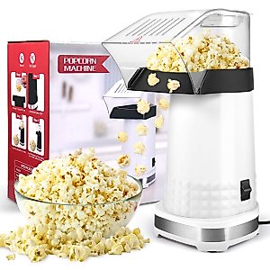 Popcorn Machine High Popping Rate, 3.5 Quarts, 1200w, 2 Min Fast Popping Air Popper Popcorn Maker, No Oil, BPA-Free, Food Safe Mini Popcorn Machine with ETL Certified, Popcorn Poppers for Home