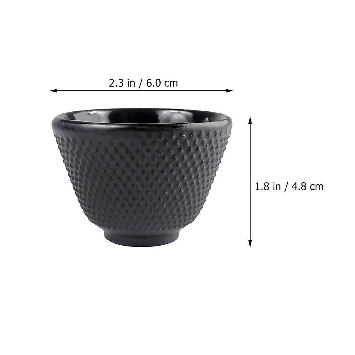 6 Pcs Cast Iron Teacup Tea Cup Traditional Teacups Cast Iron Teaware Restaurant Coffee Mug Sake Cup Mate Cup Mate Tea Beer Bone China Coffee Mugs Japanese Style Teaware Unique Vine