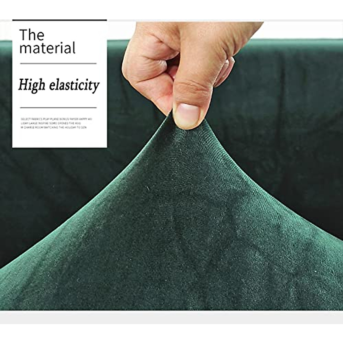 IMYOGI High Stretch Sofa Covers L Shape Thick Solid Color Sofa Cover Super Stretch Anti Slip Sofa Slipcovers Sectional Universal Furniture Protector for Kids & Pets -Blue-4 Seater+4 Seater