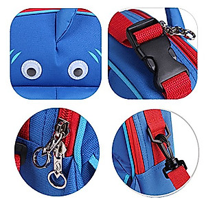 Yodo 3-Way Convertible Playful Insulated Kids Lunch Boxes Carry Bag/Preschool Toddler Bag for Boys Girls, with Quick Access front Pouch for Snacks, Shark