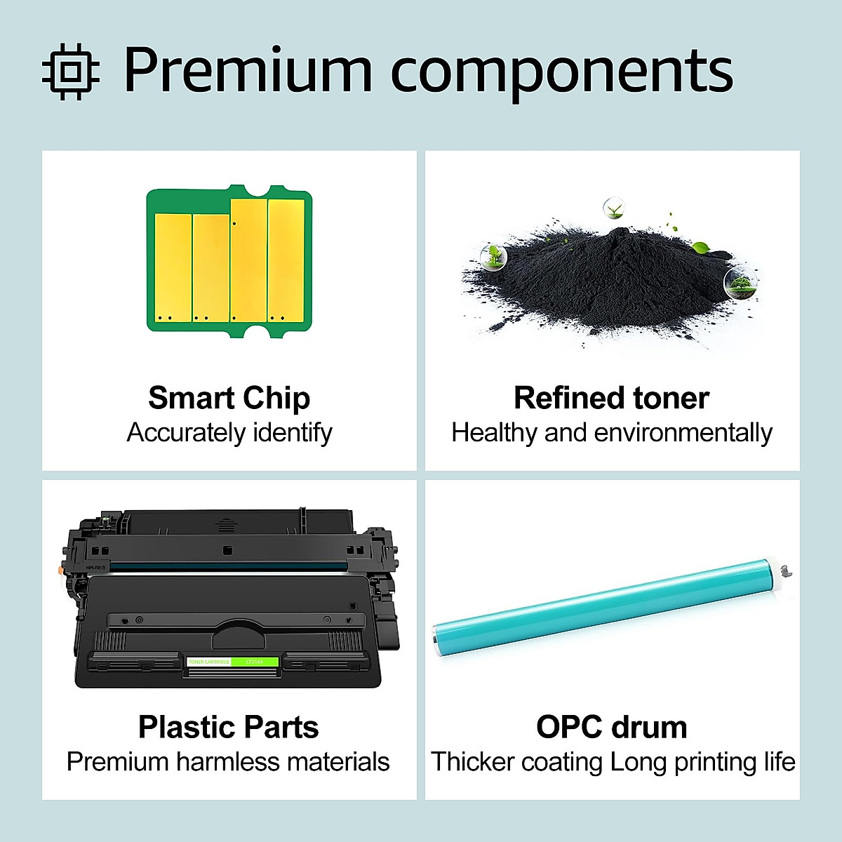 greencycle Compatible Toner Cartridge Replacement for HP 14A CF214A use in M712 M712dn M712xh MFP M725 M725dn M725f Series Printer ( 3-Pack, Black )