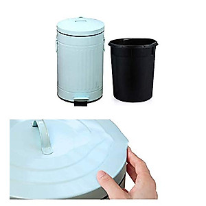 MGEM Trash Can,Garbage Bin, Retro Mailbox Form, Decorative Garbage Bin, Bar, Hotel Café, Trash Can, Kitchen, Bath, Pedal Type, Dustbin (Color : Green)