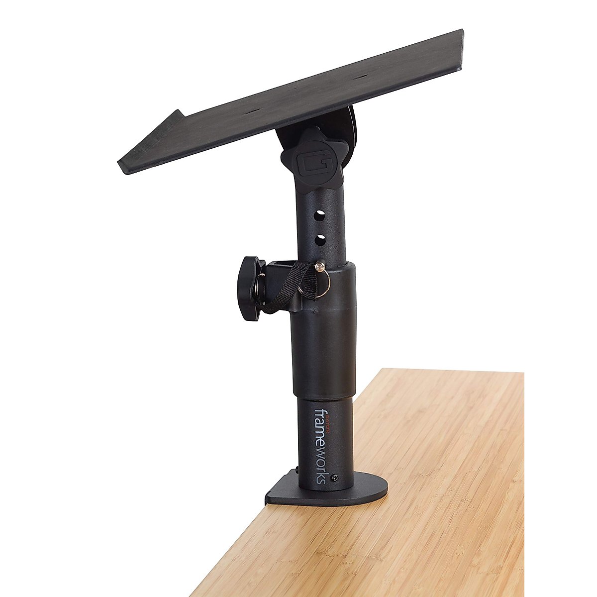 Gator Frameworks Desktop Clamp-On Studio Monitor and Speaker Stand - Set of 2 (GFWSPKSTMNDSKCMP)