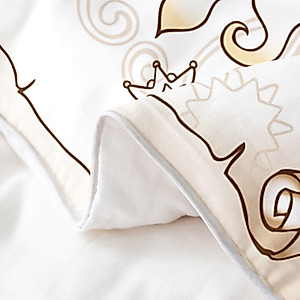 jejeloiu Sun Moon Duvet Cover 100% Cotton,Boho Exotic Bedding Set,Bohemian Galaxy Astrology Space Cosmic Celestial Comforter Cover Set,Full Size