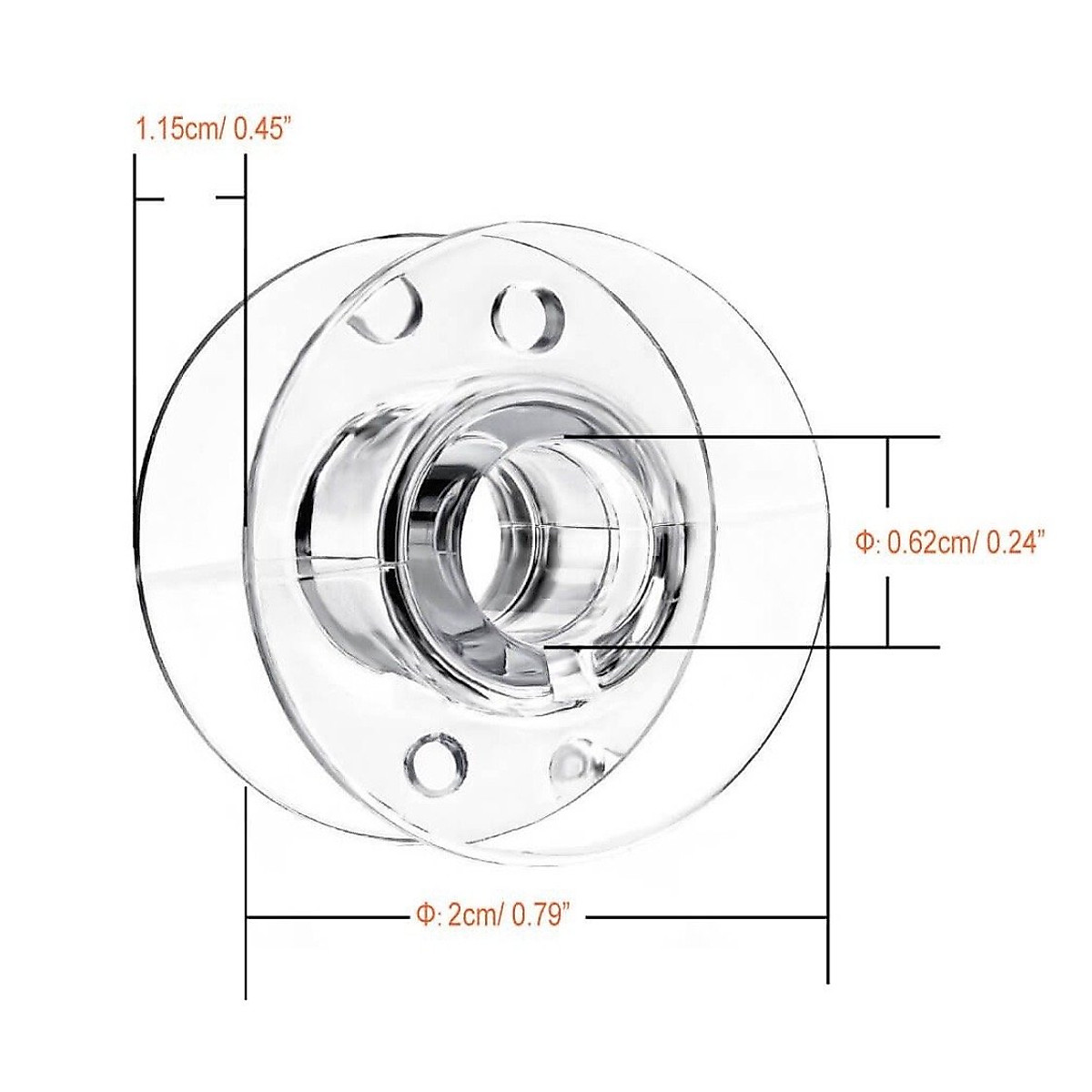 100 Pcs/Colors Prewound Sewing Bobbins Thread Sewing Machine Thread Kit Size A