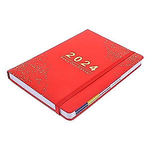 Didiseaon 2024 Agenda Book notebooks for work note pad notepad calendar appointment plan pad study plan pad school planner date plan pad weekly planner Dating Paper efficient Schedules