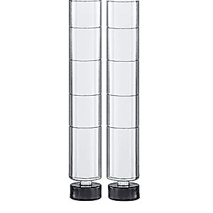Seville Classics Crafted Steel Replacement Utility Parts Office, Kitchen, Warehouse, Garage On Racks, Carts, Workbenches, Shelving Units, 72" H x 1" Poles, Chrome