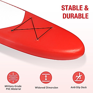 Inflatable Paddle Boards with Non-Slip Deck, Ultra-Light Stand Up Paddle Board Surf Board with Accessories & Carry Bag, Wide Stable Design for Adults and Youth