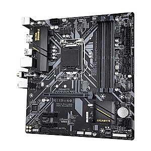 GIGABYTE B365M DS3H WiFi-Y1 (LGA1151/Intel/Micro ATX/USB 3.1 Gen 1 (USB3.0) Type A/DDR4/Motherboard)
